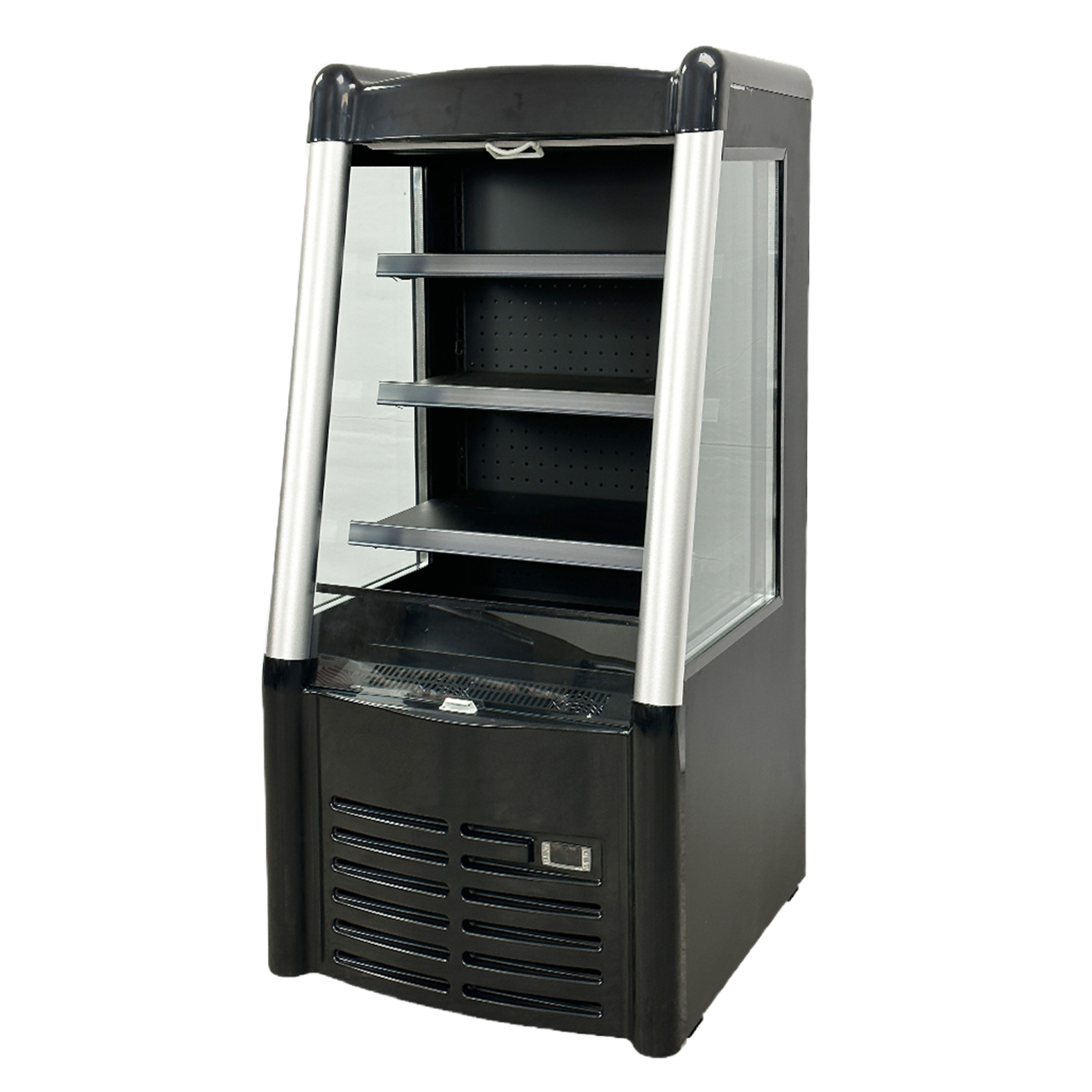 27.5 in. Commercial Fridge, Open Air Merchandiser Slope, Multideck ...