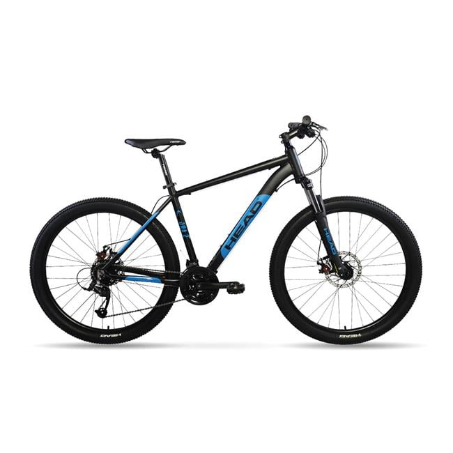 27.5 in. JRA 2 Microshift Aluminum Dual Sport Bike, Black & Blue - Extra Large - Walmart.com