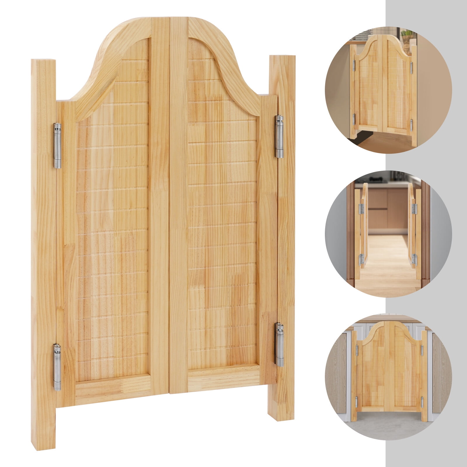 27.55*35.43in Modern Log Color Swing Solid Wood Door for Shop Entrance ...