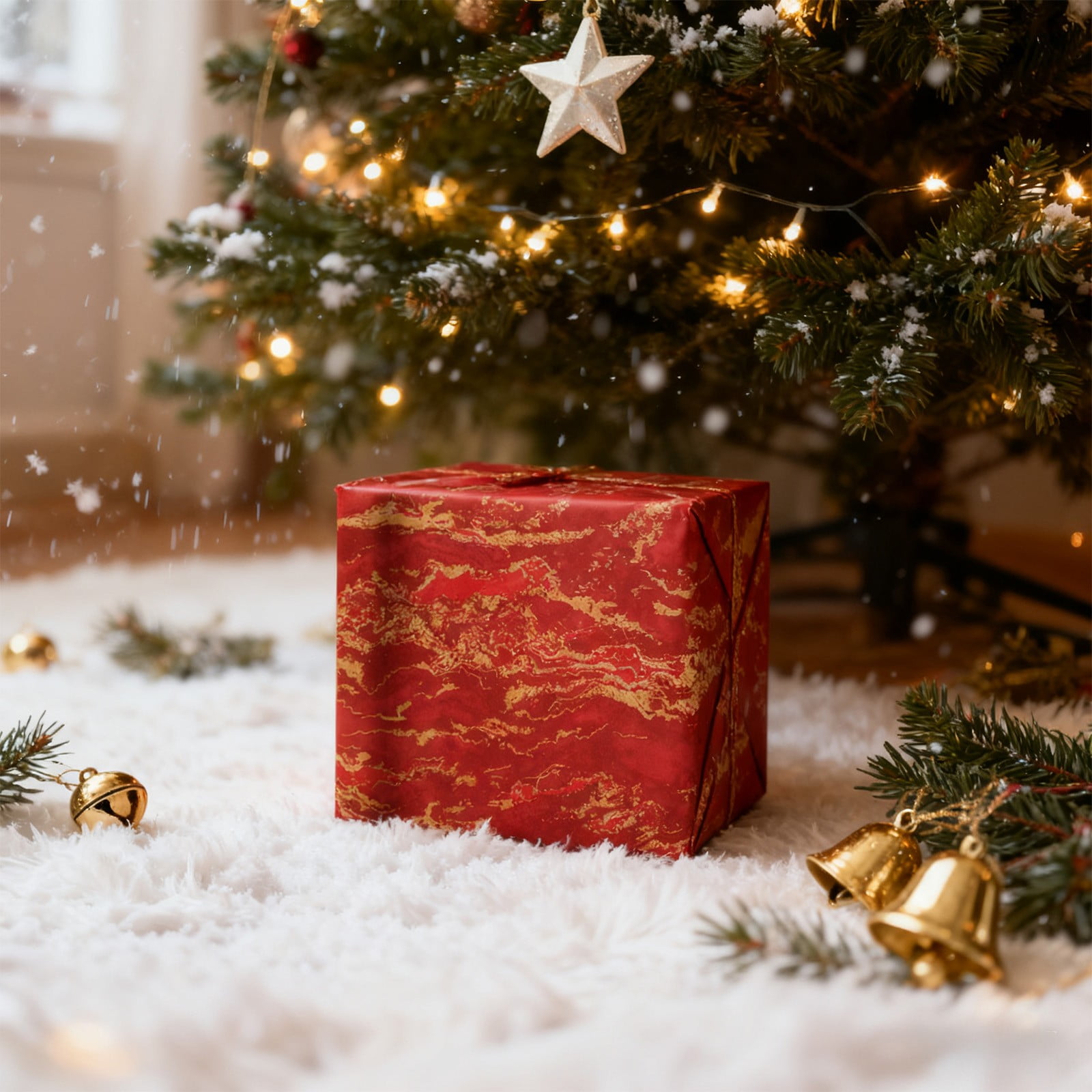 27.55-inch Gold Foil Christmas Gift Boxes for Holiday Present Wrapping ...
