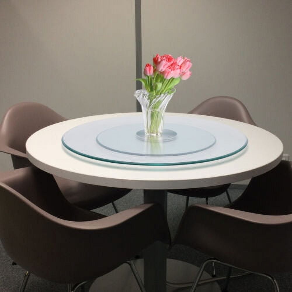 27.56" Glass Lazy Susan Turntable Dining Table Centerpiece Tabletop ...