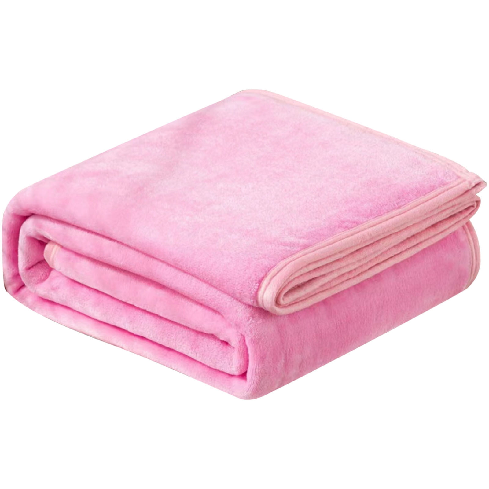 27.56x39.37in Plain Color Flannel Blanket | 4-Season Warm Velvet ...
