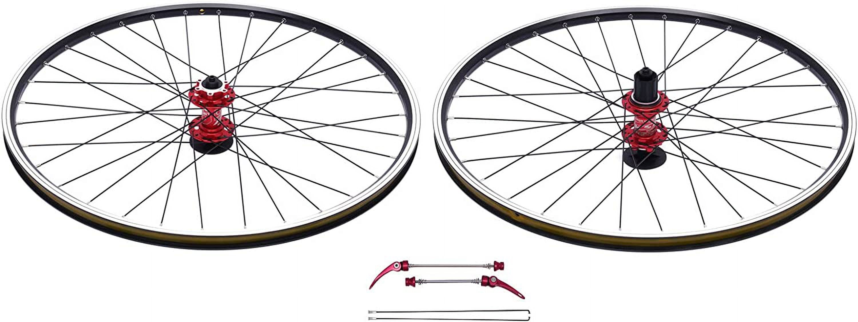 27.5Inch Mountain Bike Wheelset, Front Rear Wheels Black Bike Wheels ...