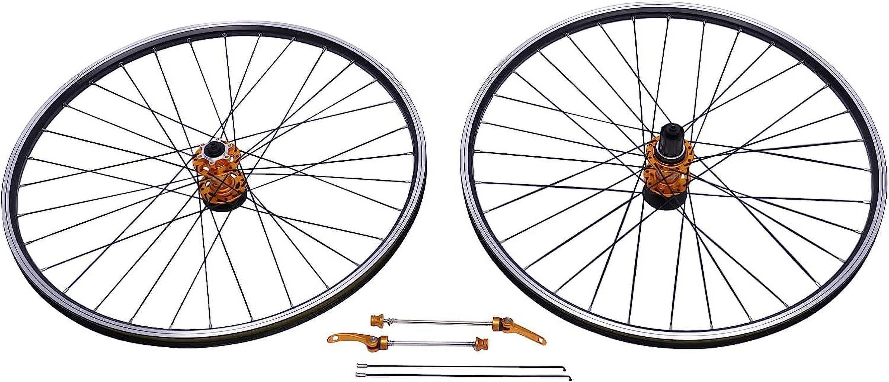 27.5Inch Mountain Bike Wheelset, Front Rear Wheels Black Bike Wheels ...