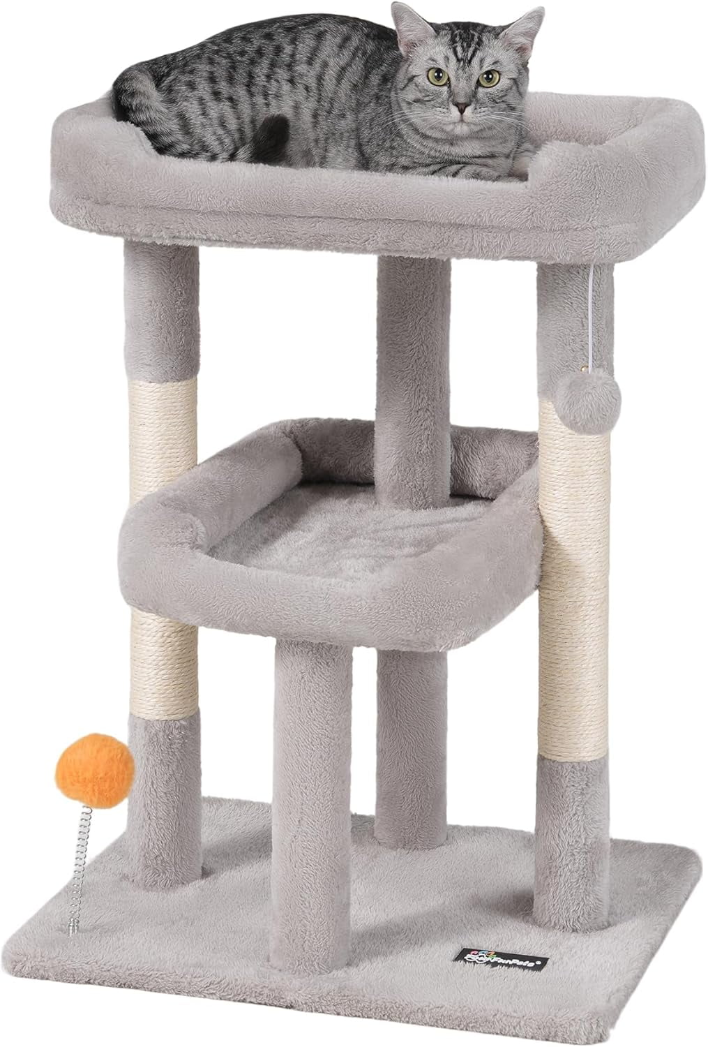 27.6-Inch Cat Tree, Cat Tower for Indoor Cats, Cat Condo for Large Cats ...