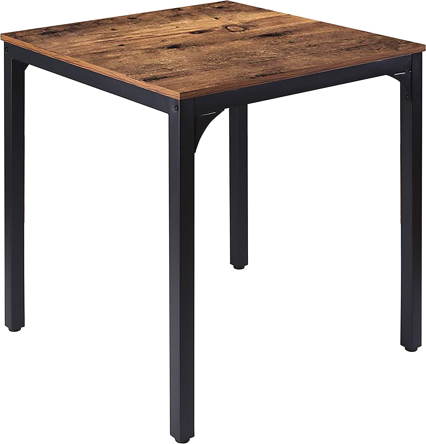 27.6" Square Dining Table, Industrial Style Kitchen Table, Engineered ...