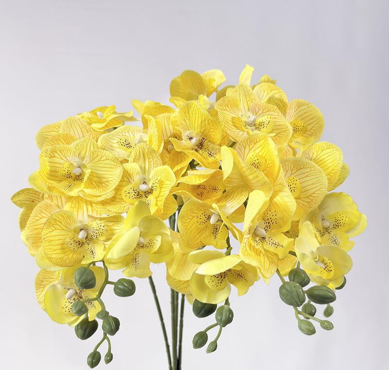 27" Artificial Phalaenopsis Flowers 9 Pcs Artificial Orchid Flowers ...