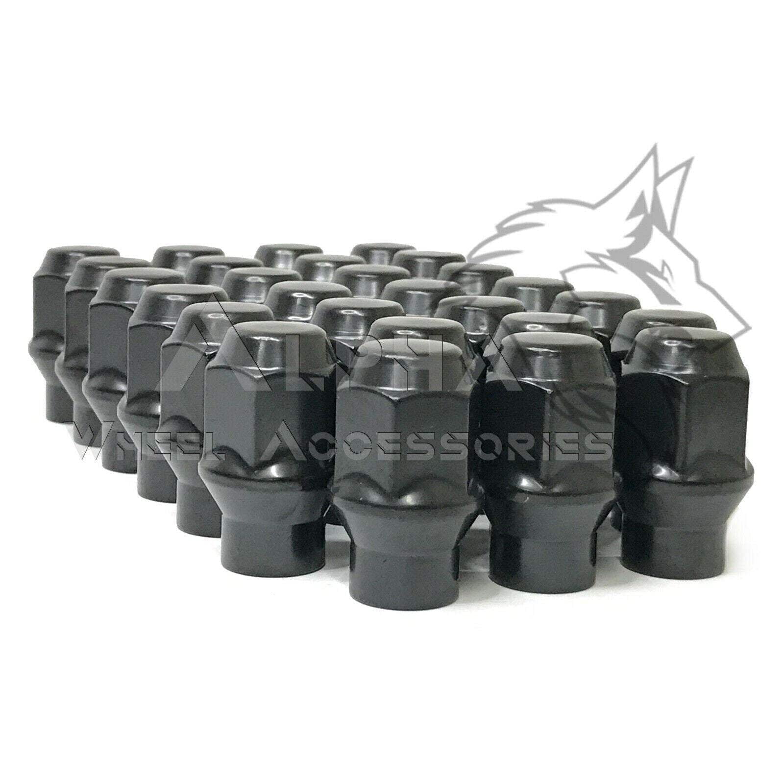 27 Black ET Bulge Acorn Lug Nuts 12x1.5 Fits Toyota 4Runner Tundra FJ ...