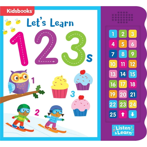 27-Button Sound Book Let's Learn 123s, (Board Book) - Walmart.com