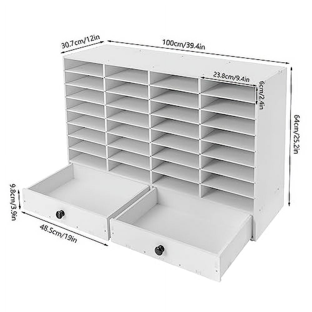 27 Compartments Literature Organizer, Mail Sorter Paper Organizer ...