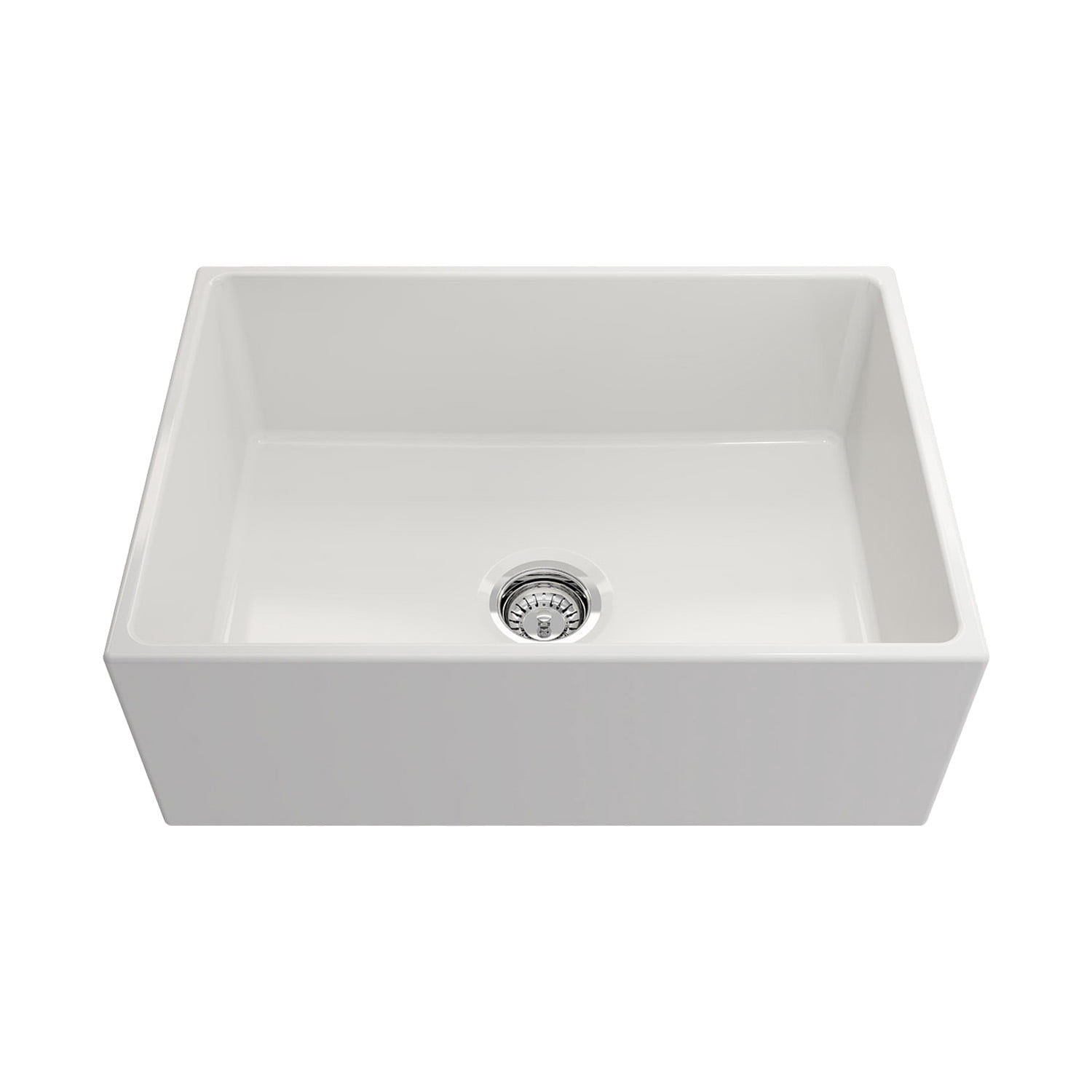 27" Crestwood Farmhouse Sink, White Fireclay Kitchen sink, Single Bowl ...