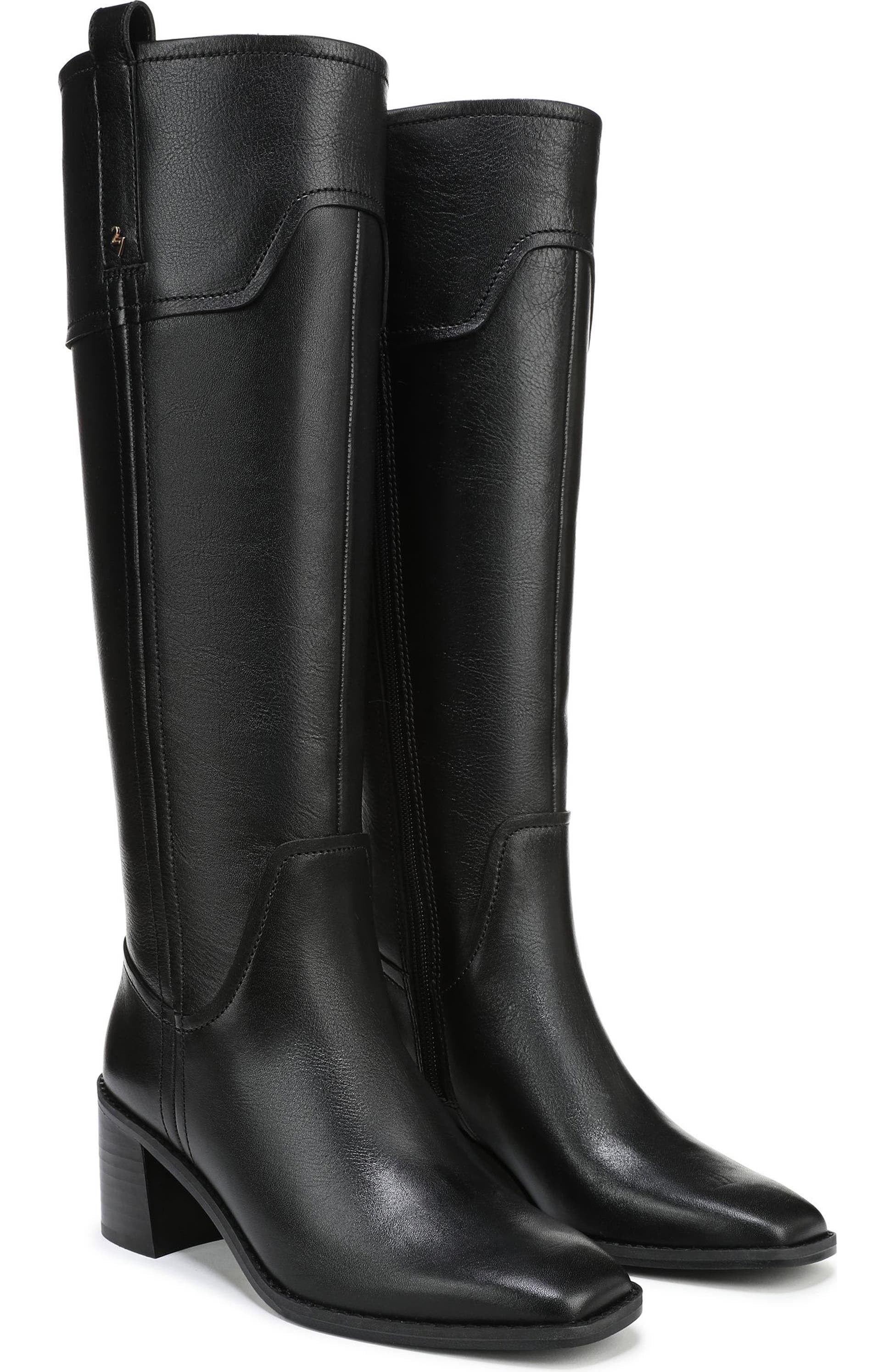 27 EDIT Naturalizer Women's Emmie Knee High Boot Black Wide Calf 11M ...