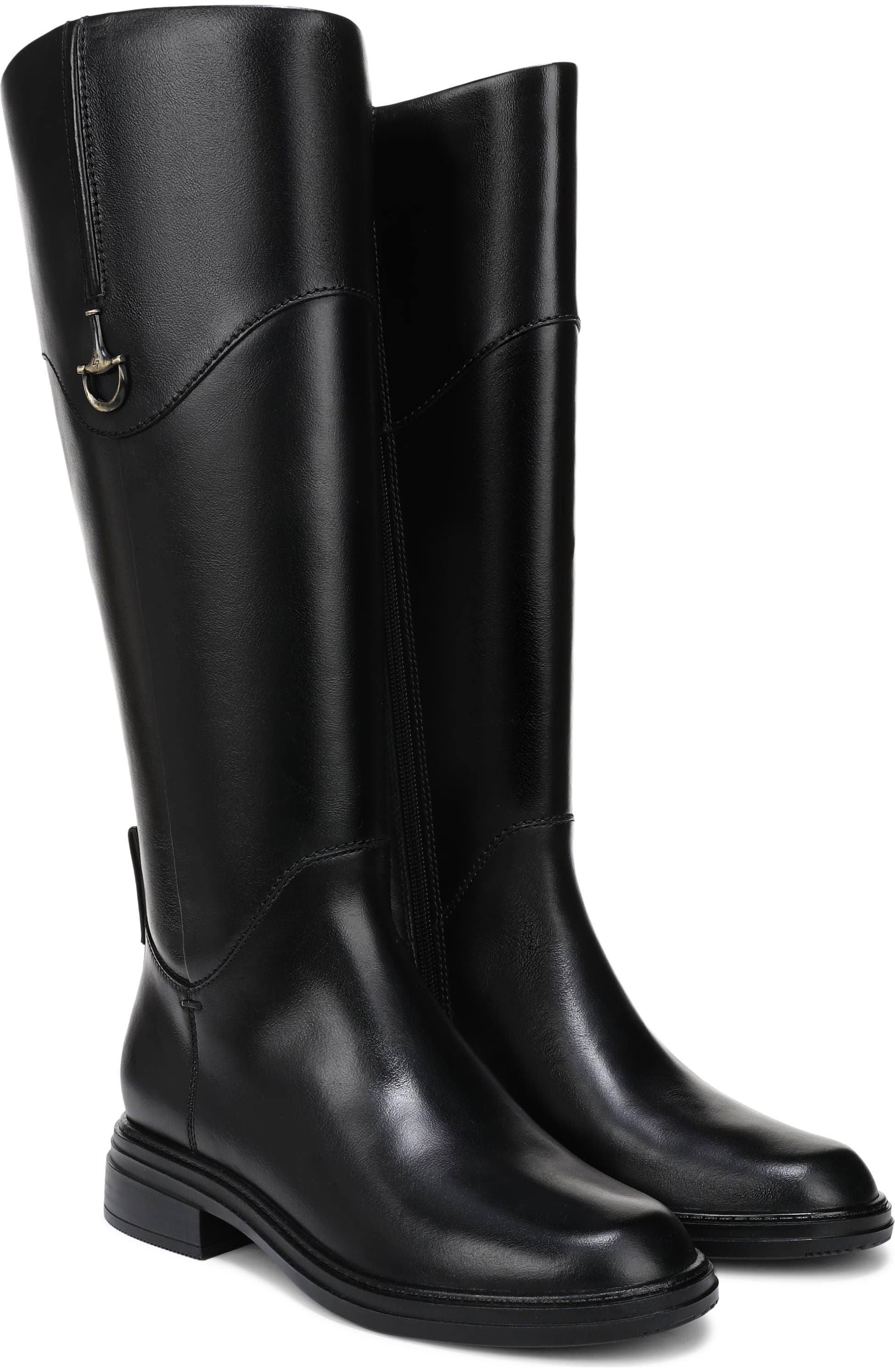 27 EDIT Naturalizer Women's Oslo Riding Boot Black Extra Wide Calf 8.5W ...