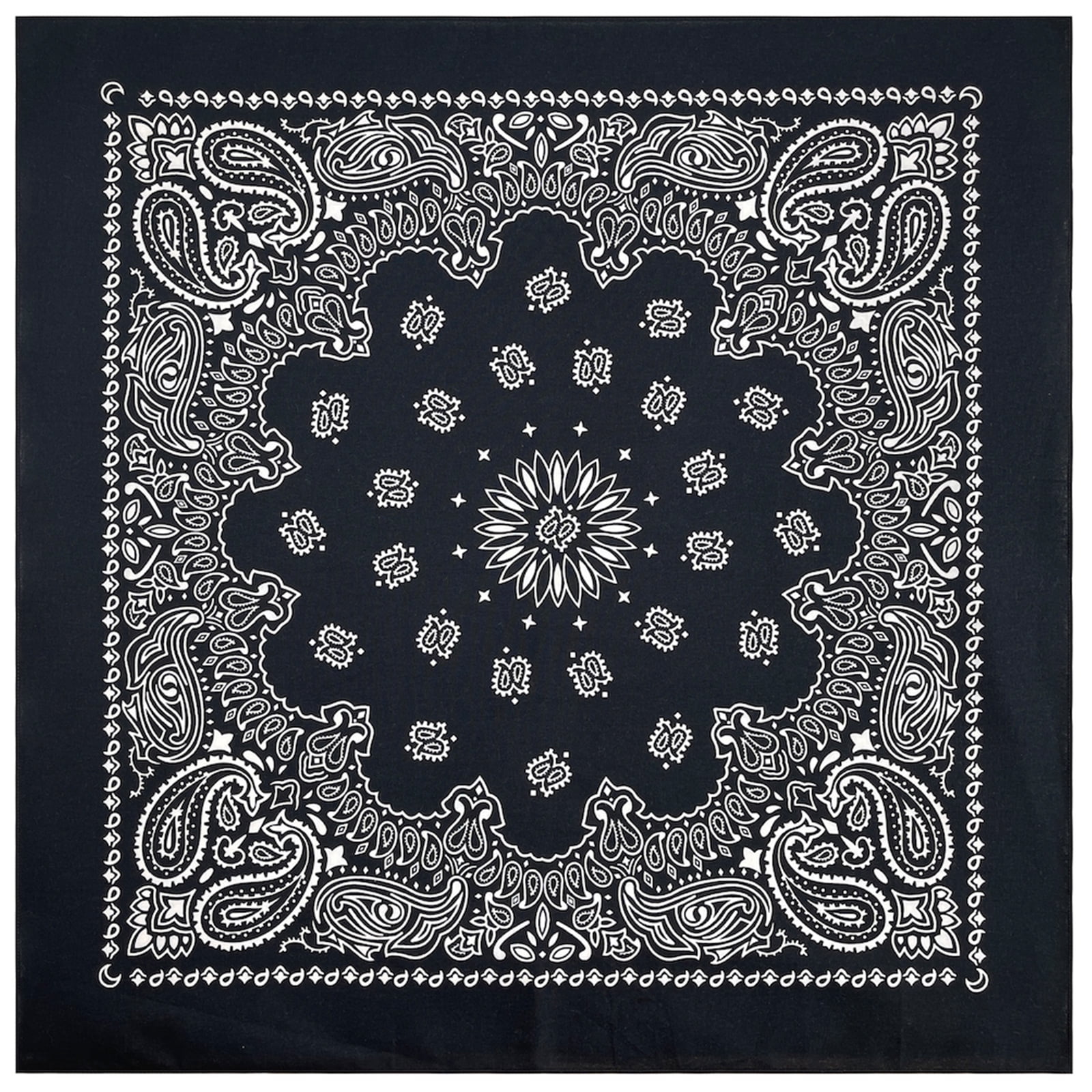 27'' Floral Pattern Bandana Head Scarf Turbans for Women Male Street ...