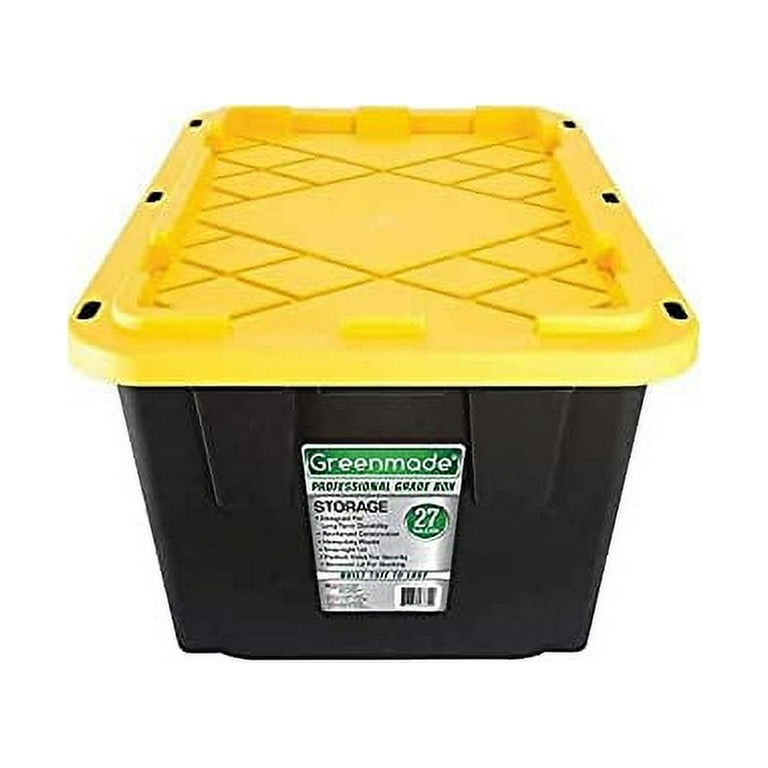 27 Gallon Storage BIN Tote Heavy Duty Storage Box From, 51% OFF
