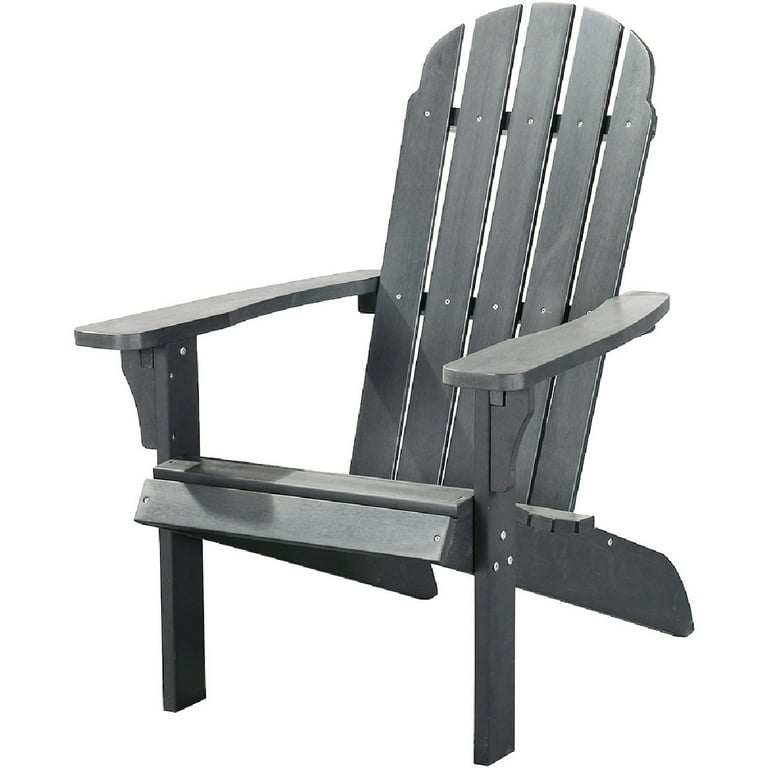 27 Gray Heavy Duty Plastic Adirondack Chair Walmart