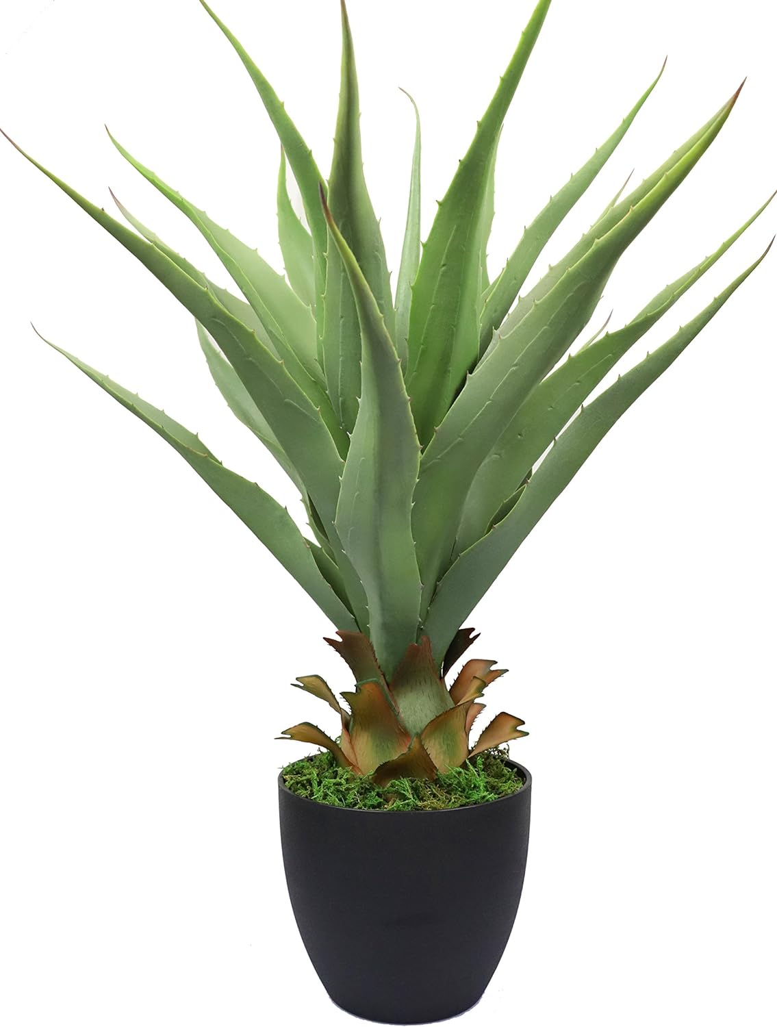 27" H Sansevieria Snake Plant - artificial agave – green color– with ...