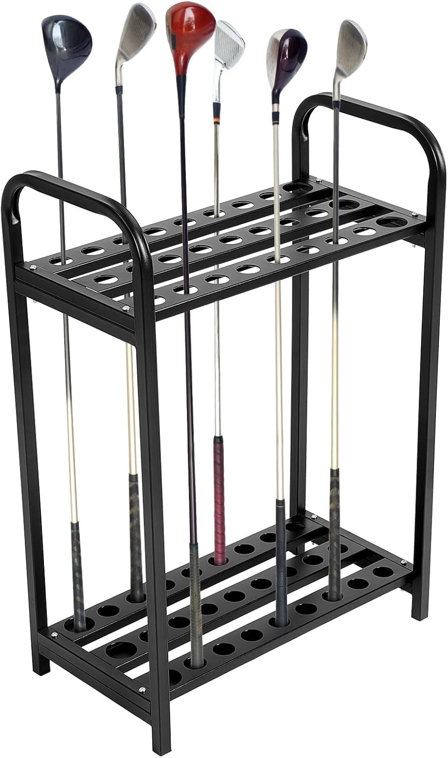 27 Hole Golf Club Holder Metal Golf Club Organizer Stand Rack Putter ...