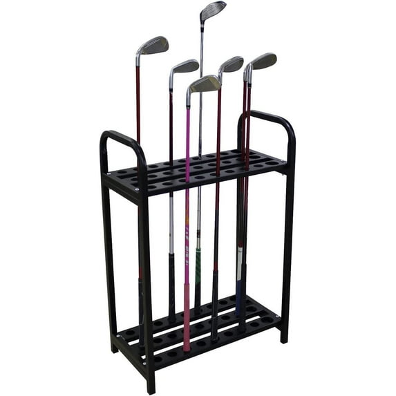 27 Hole Golf Club Holder Stand Metal Steel Golf Club Organizer Rack ...