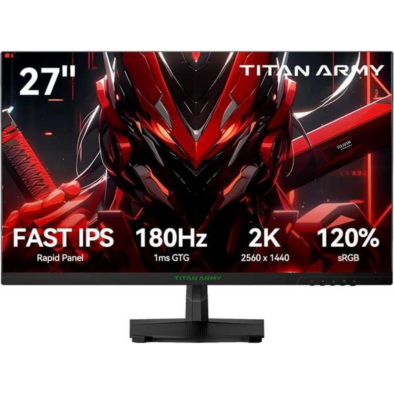 27 Inch 180Hz 1440p Gaming Monitor,Fast IPS Panel,QHD 2K 2560x1440p,HDR ...