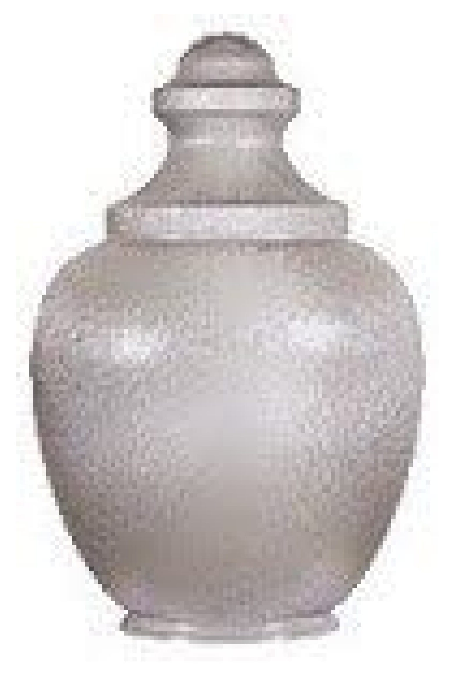 27 Inch Clear Textured Acrylic Macho Acorn Lamp Post Globe with 8 Inch ...