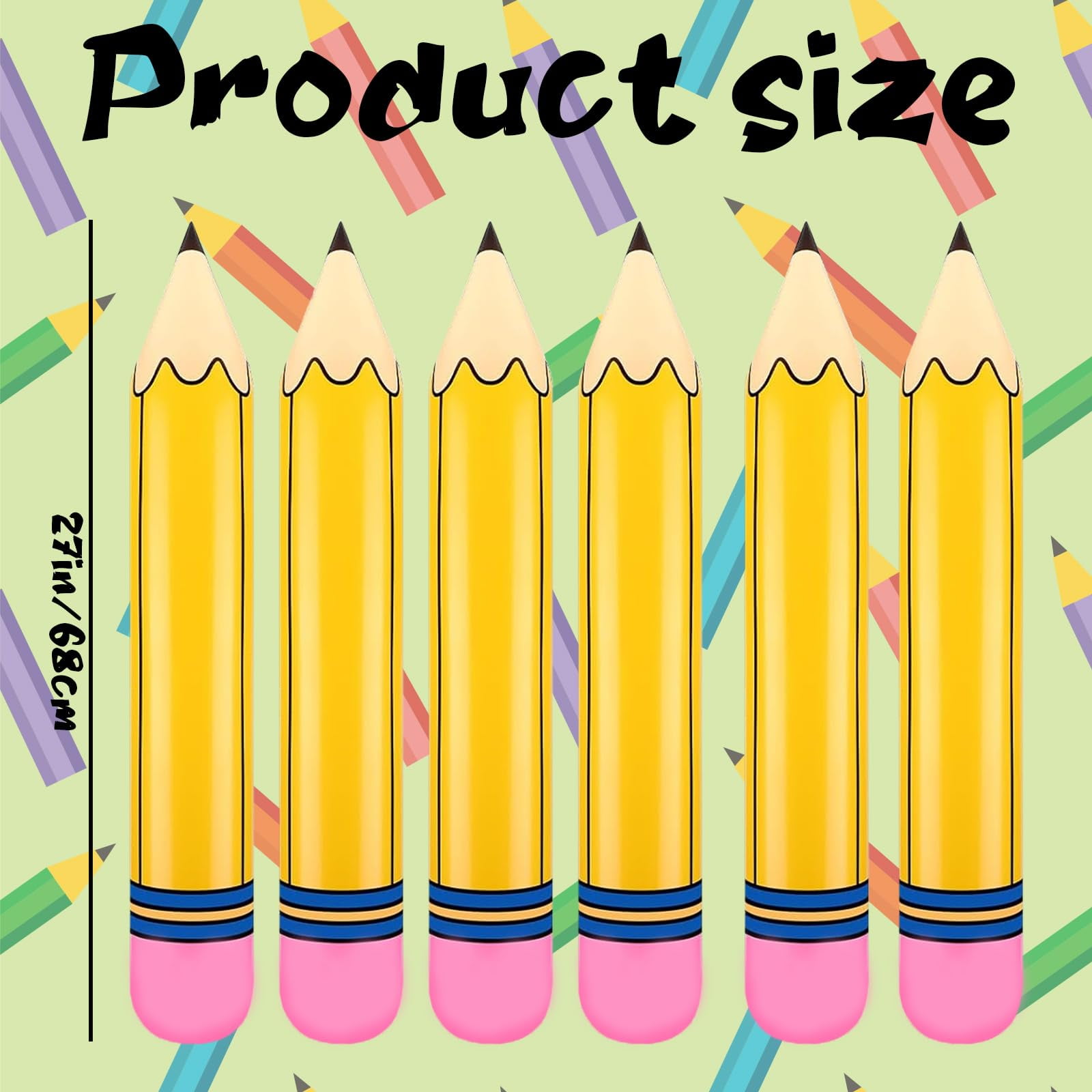 27 Inch Giant Large Inflatable Pencil Back to School Graduation Decor ...