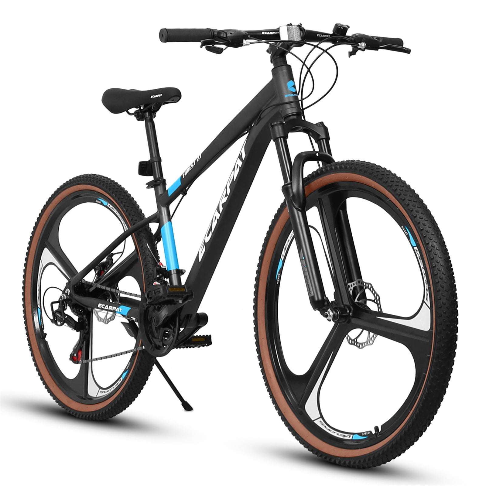 27 Inch Mountain Bike with 21-Speed Dual Disc Brakes, Aluminum Alloy ...