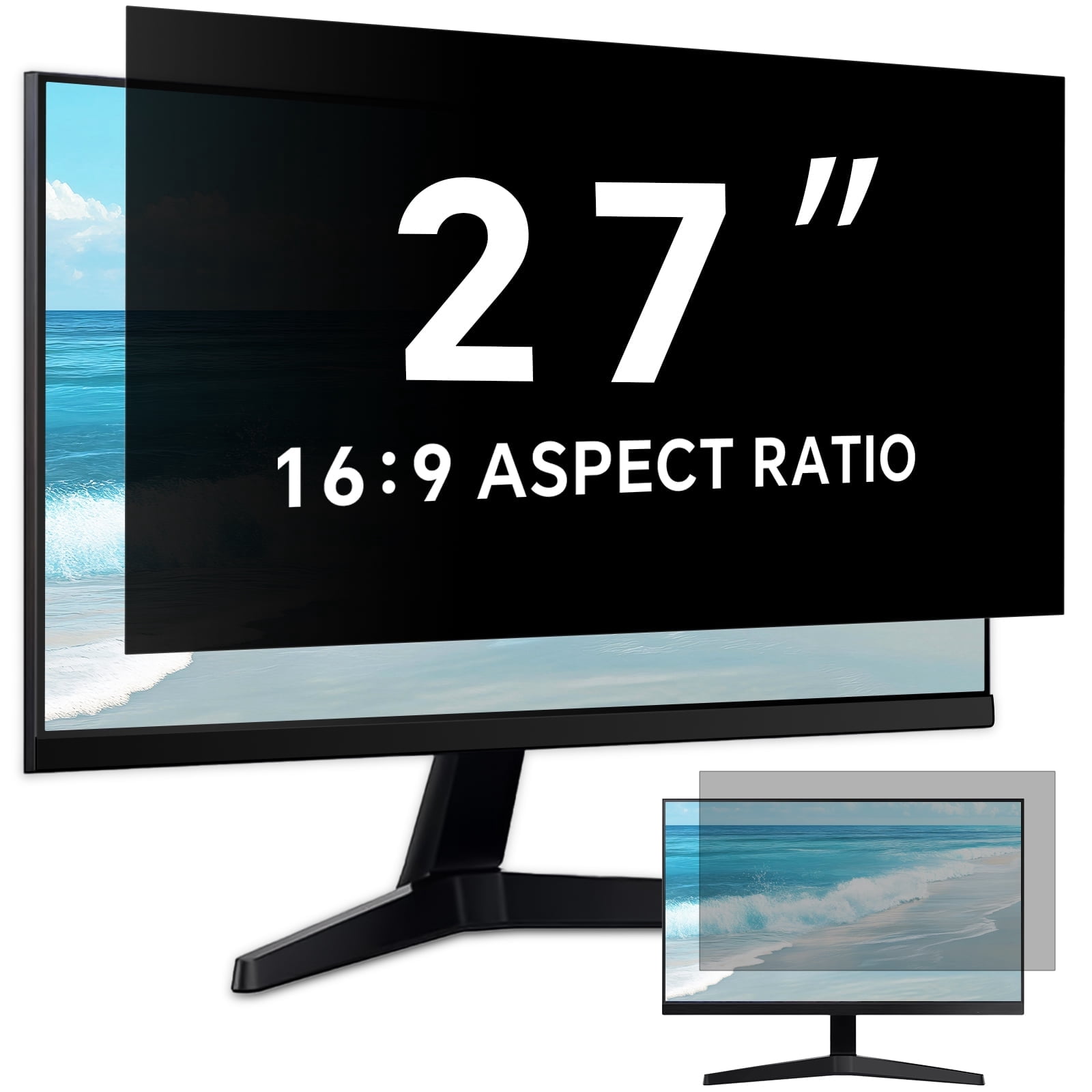 27 Inch Privacy Screen for Computer Monitor 16:9 Aspect Ratio, Eye ...
