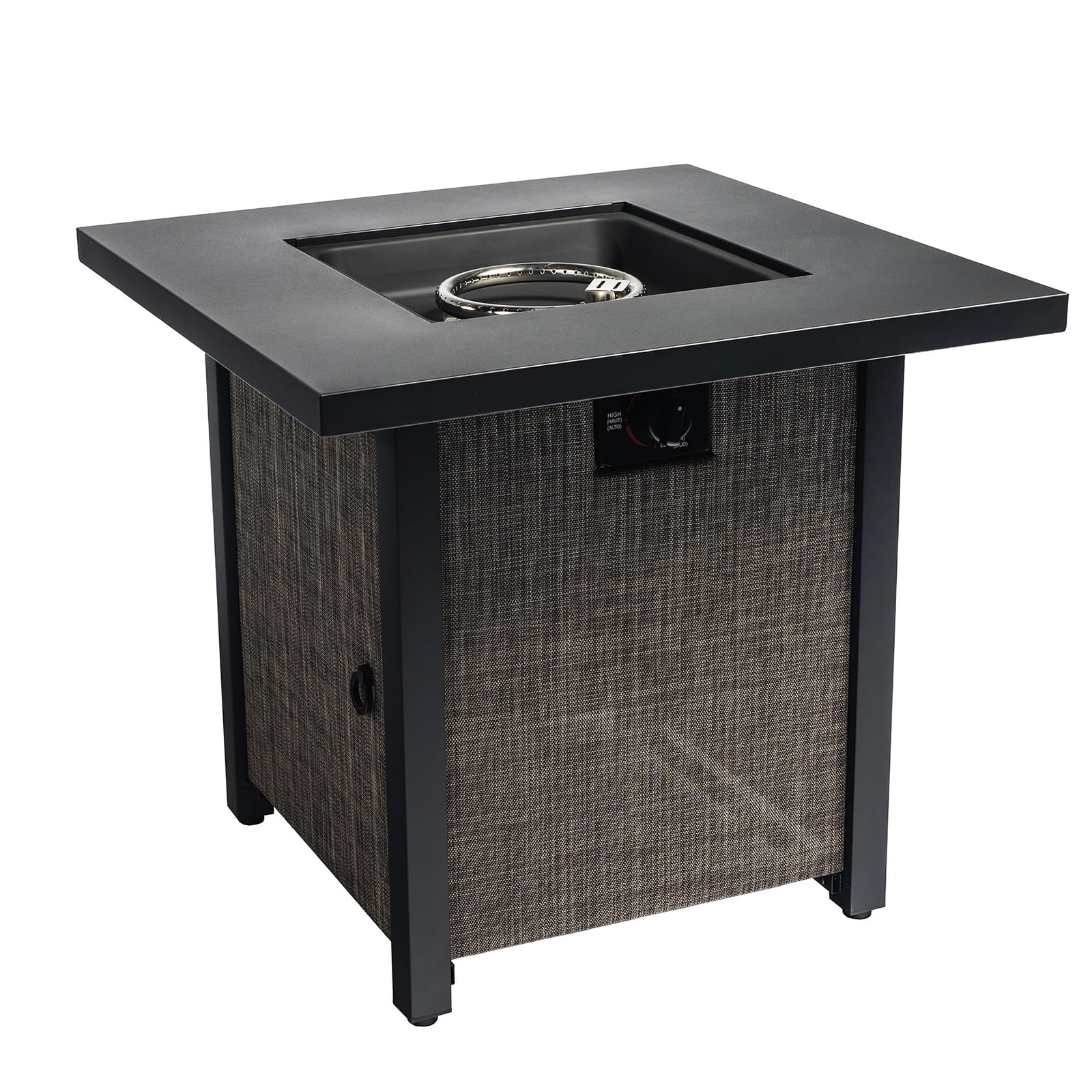 27 Inch Propane Fire Pits Table 40,000 BTU Fire Table With Lid ,for ...
