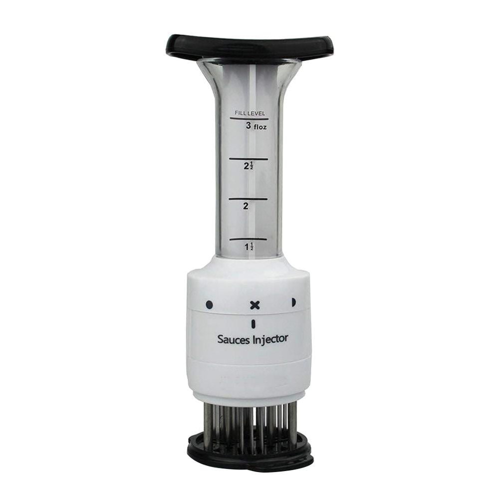 27 Needle, 3 Oz Flavor Syringe for Enhanced Cooking Stainless Steel ...