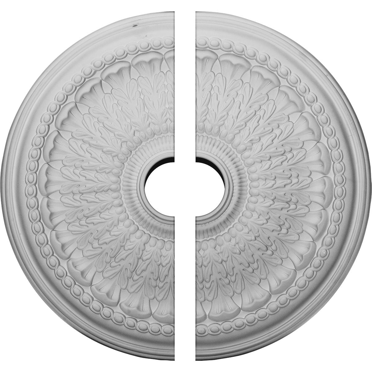 27 OD X 4 1 2 ID X 2 1 2 P Brunswick Ceiling Medallion Two Piece Fits 27-od-x-4-1-2-id-x-2-1-2-p-brunswick-ceiling-medallion-two-piece-fits
