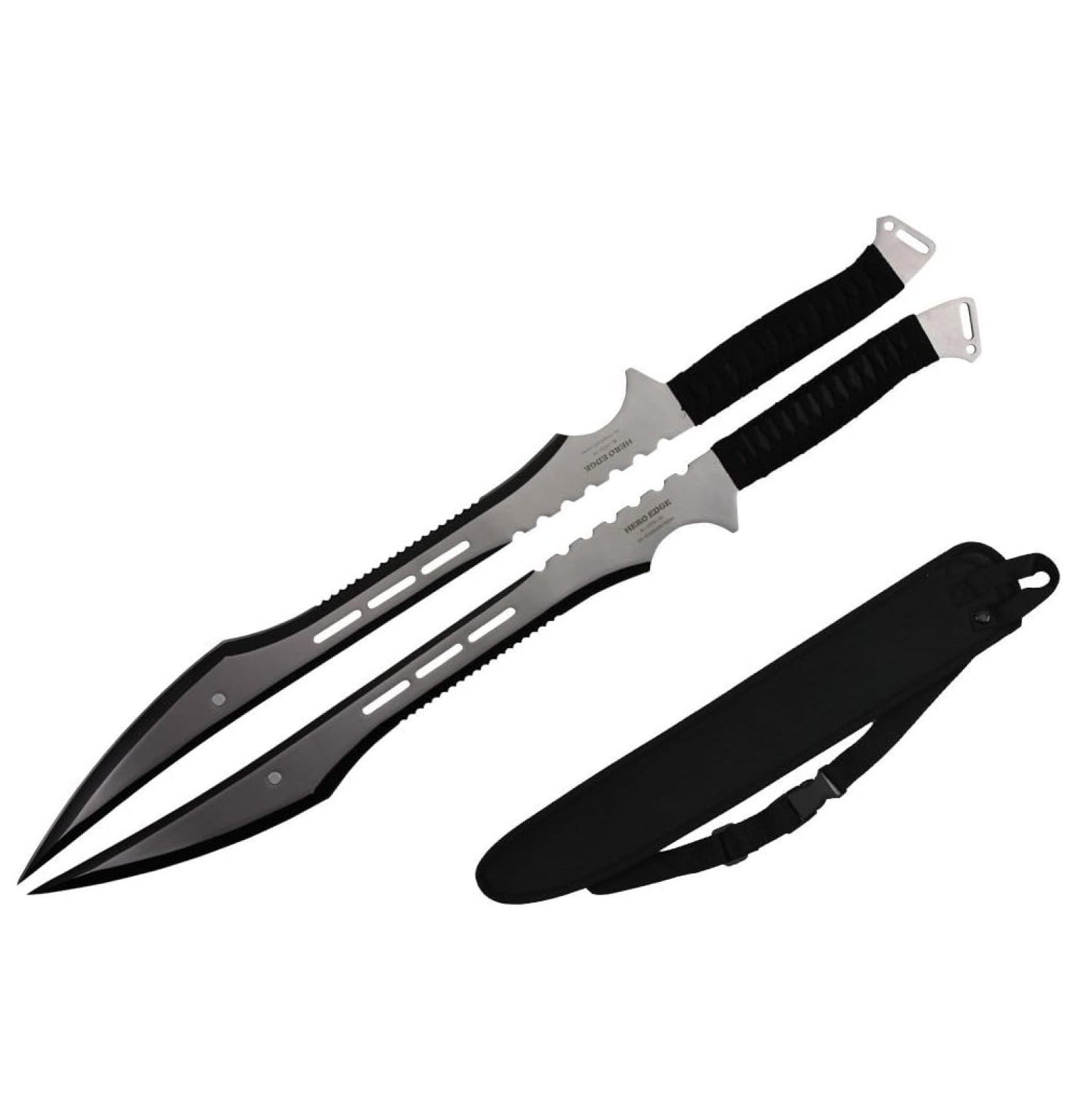 27" Overall Dual Full Blade Machete Set Wrapped Handle - Walmart.com