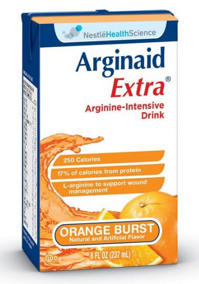 27 PACKS : Resource Arginaid Extra Orange Burst, 8 Ounce -- 27 Case ...