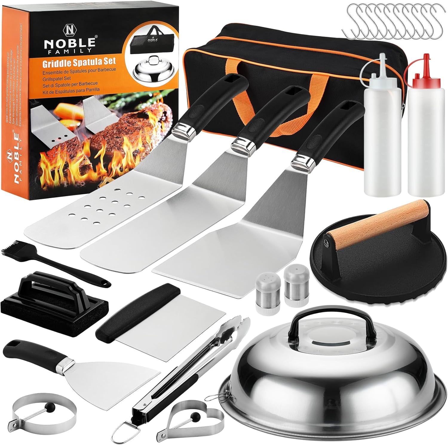 27 PCS Griddle Accessories Kit, Flat Top Grill Set for Camping ...