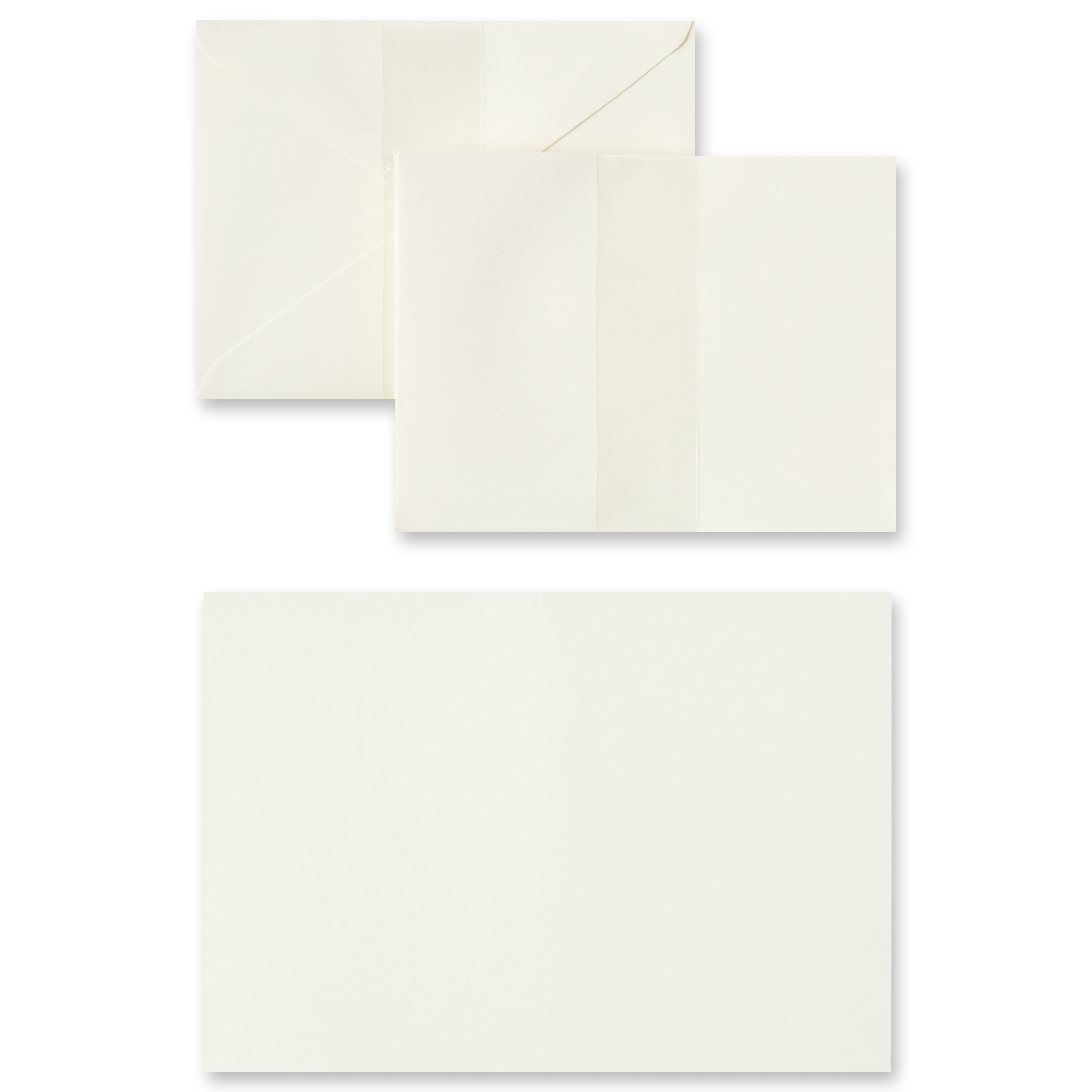 27 Packs: 25 ct. (675 total) 4" x 5.5" Ivory Cards & Envelopes by ...