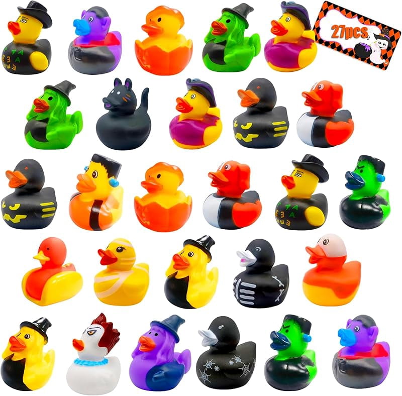 27 Pcs Halloween Party Favors Rubber Ducks,Baby Showers Accessories ...