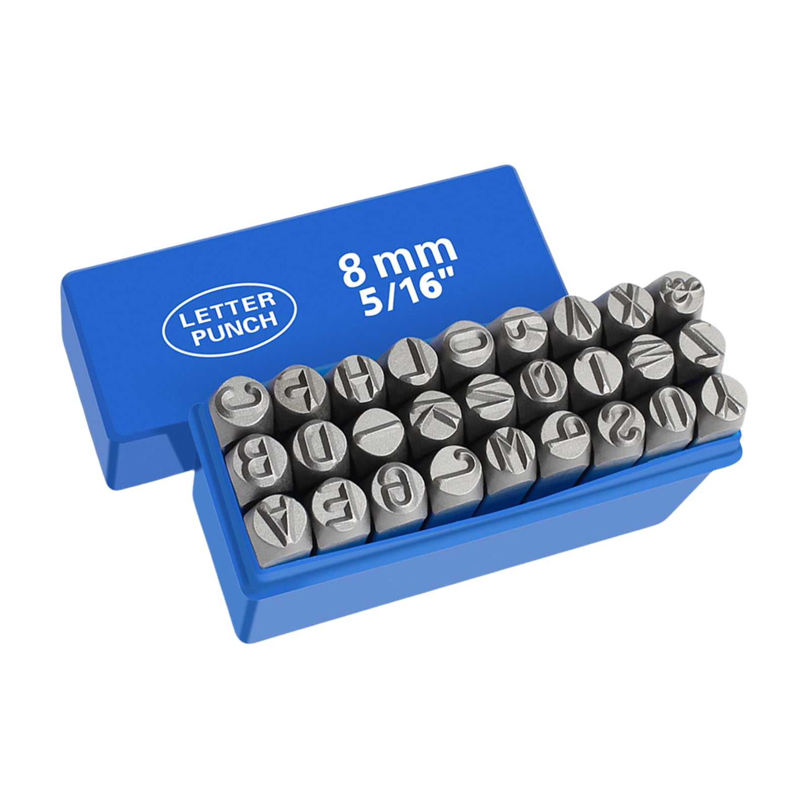 27 Pcs Metal Stamping 3-8mm Letter Stamp Set Metal Stamp Set Alphabets ...