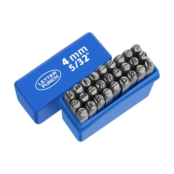 27 Pcs Metal Stamping 3-8mm Letter Stamp Set Metal Stamp Set Alphabets ...