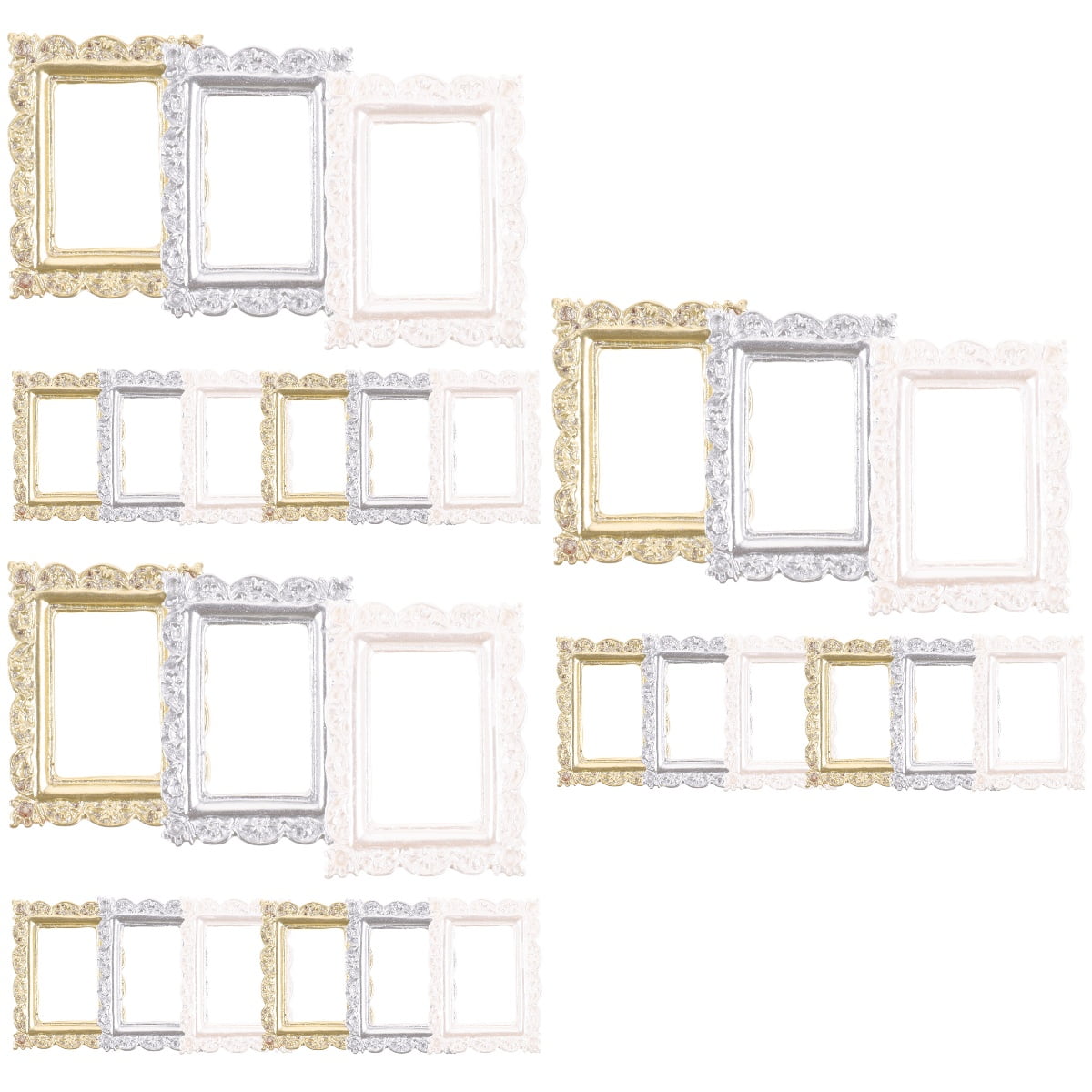 27 Pcs Photo Frame Ornaments Props Mobile Phone Stand Frames Mini ...
