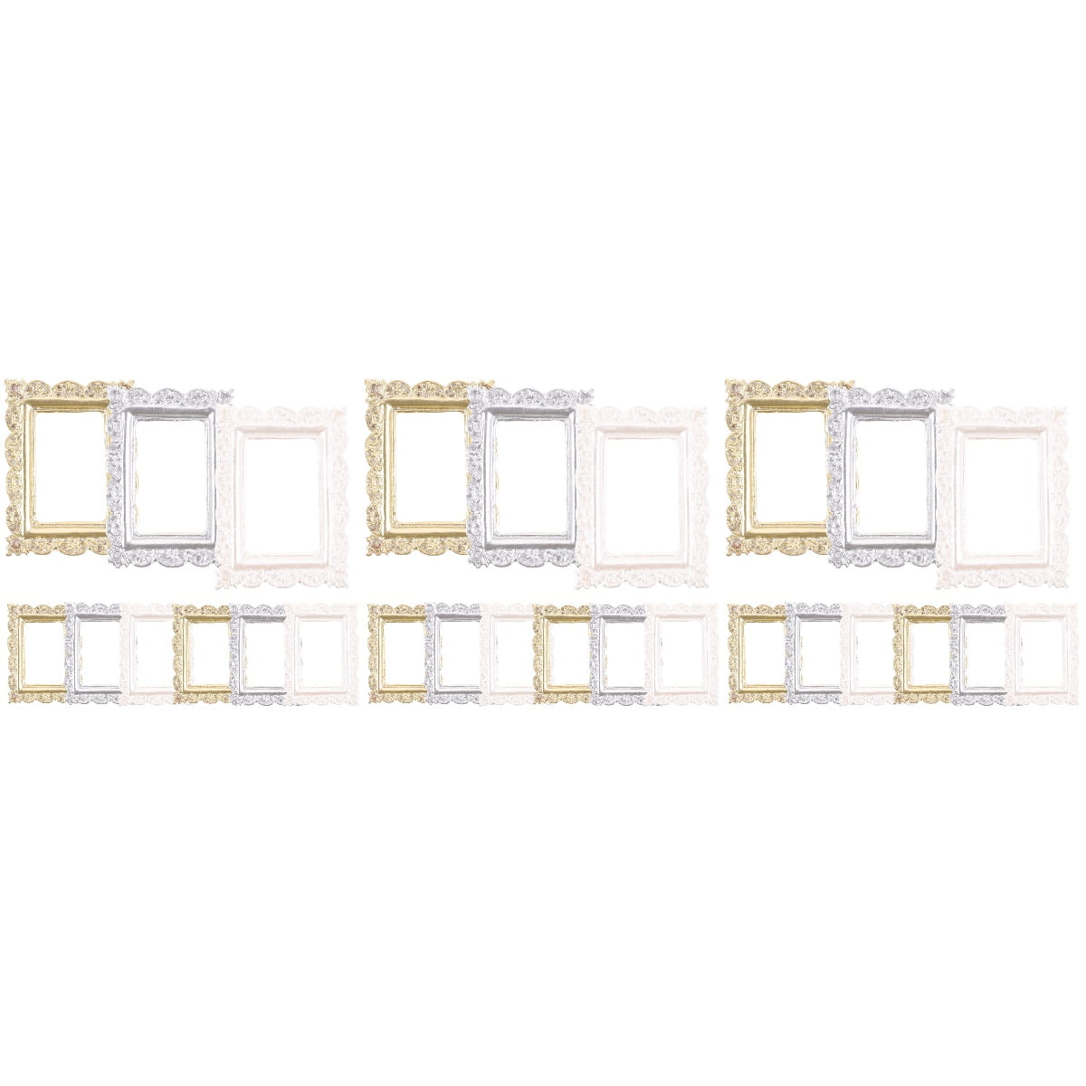 27 Pcs Photo Frame Ornaments Vintage Decor Miniature Photo Frame DIY ...