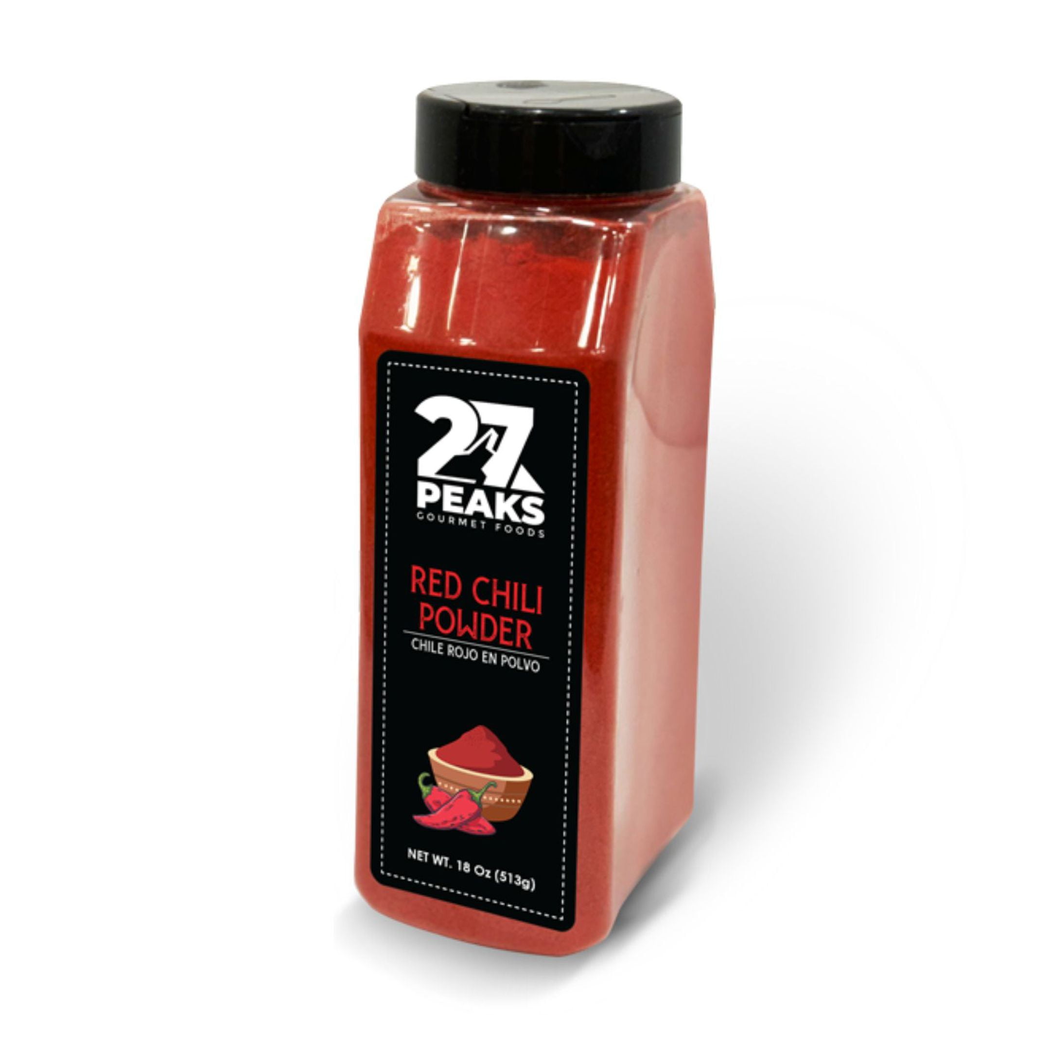 27 Peaks Gourmet No Artificial Flavors Red Chili Powder, 18 oz Bottle ...
