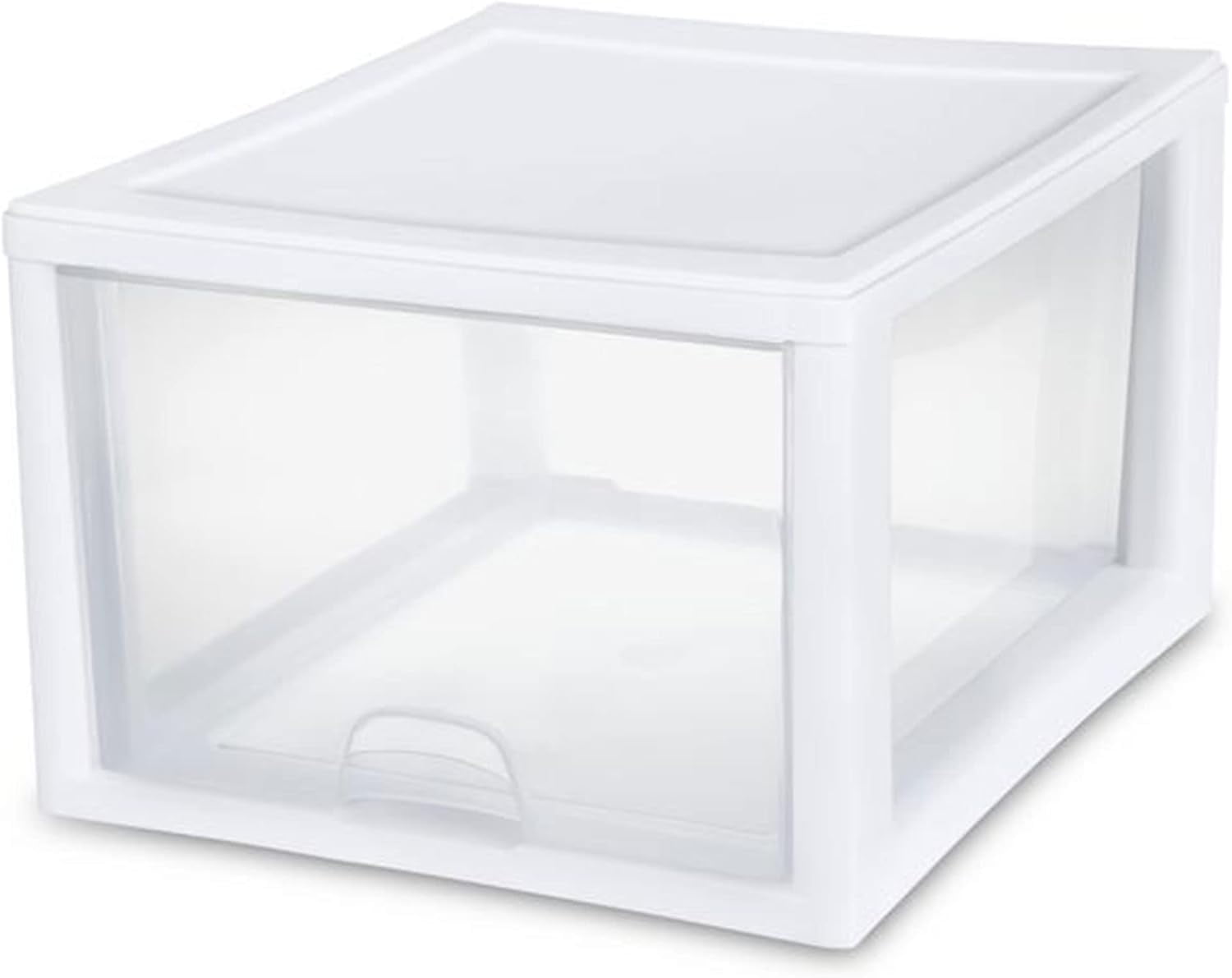 27 Qt Stacking Storage Drawer, Stackable Plastic Bin Drawer to Organize ...