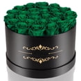 27 Roses Forest Green Preserved Rose Gift Box - Walmart.com