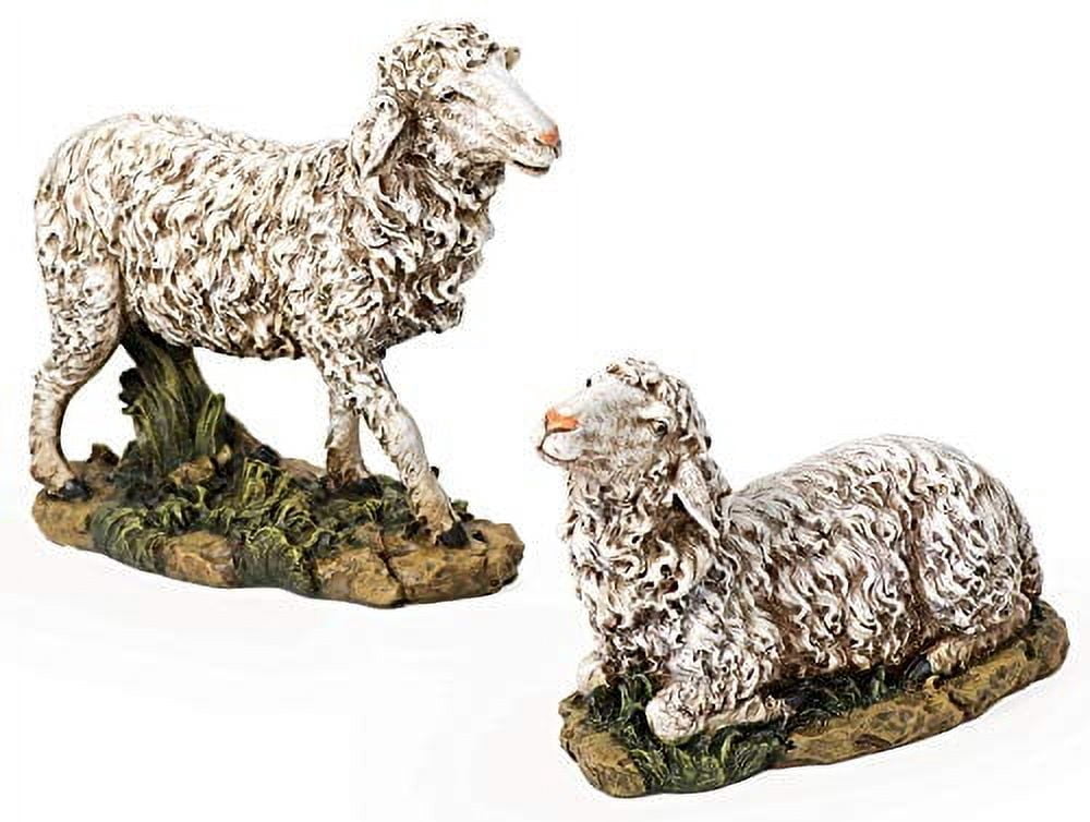 27" Scale Color 2 Style Sheep Standing And Seated 14.5" H by Roman ...