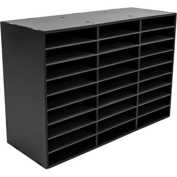 27 Slots Compartments Literature Organizer Desktop File Sorter Storage ...