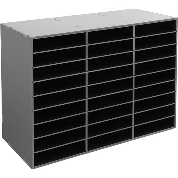 27 Slots Desktop File Sorter, 27-Compartment Literature Organizer for ...
