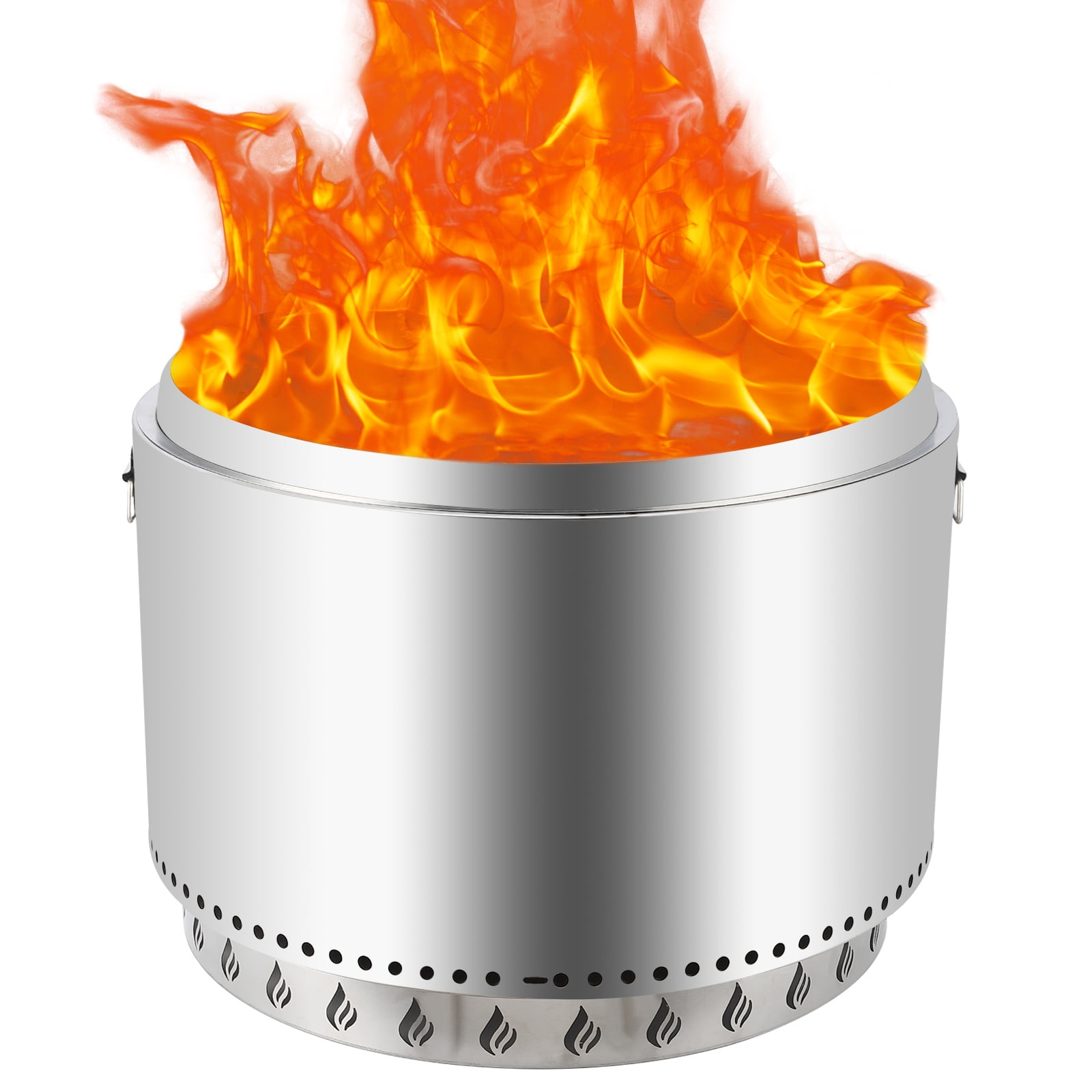 27" Smokeless Fire Pit with Adjustable Airflow, 304 Stainless Steel ...
