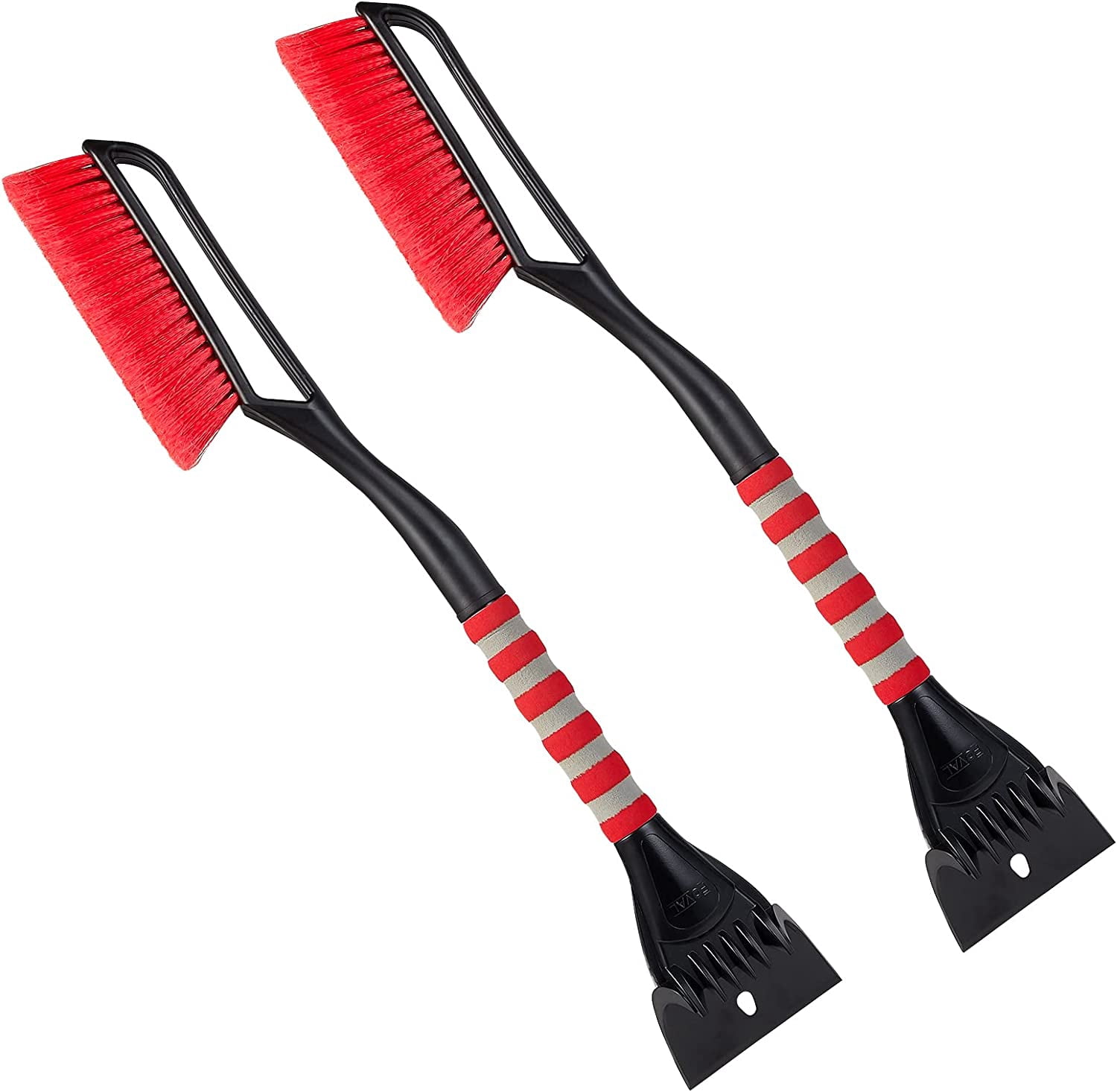 27" Snow Brush with Wider Ice Scraper (4.73" Width)(2 Pack), Snow ...