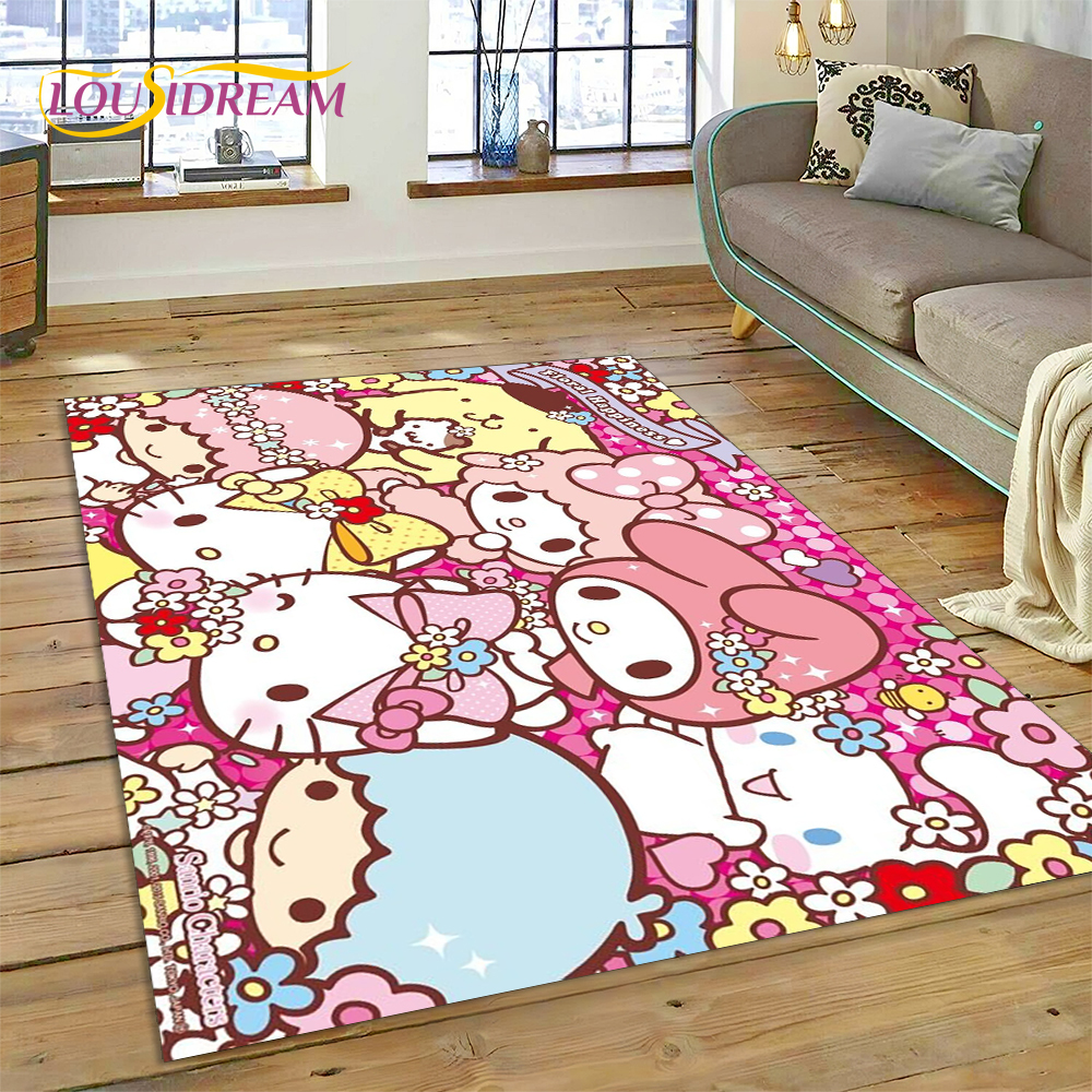 27 Style Cute Hello Kitty Cartoon Sanrio Carpet Rug for Home Living ...