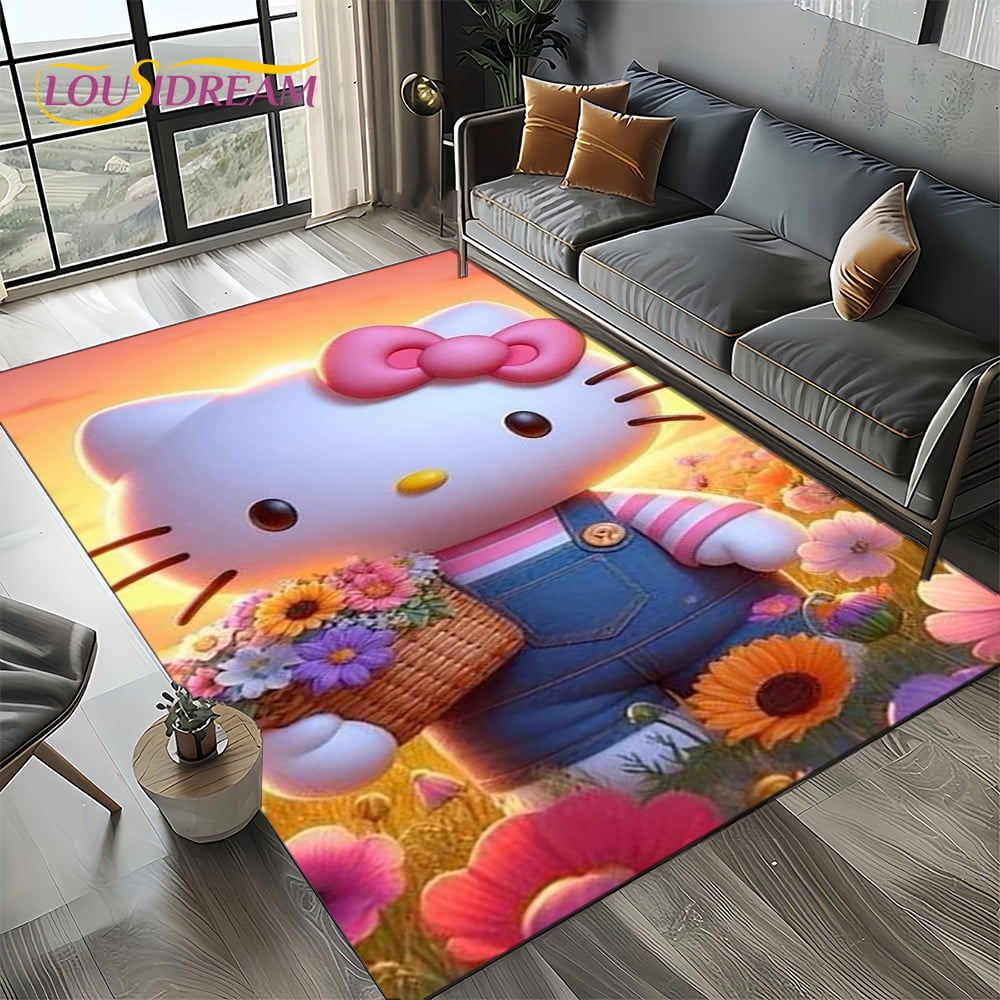 27 Style Cute Kuromi Cartoon Sanrio Carpet Rug for Bedroom Living Room ...